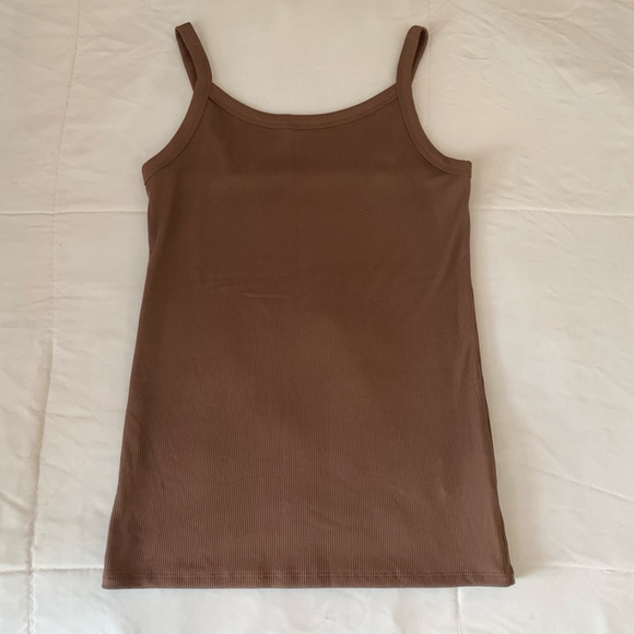 Tops | Chocolate Brown Rib Cami | Poshmark